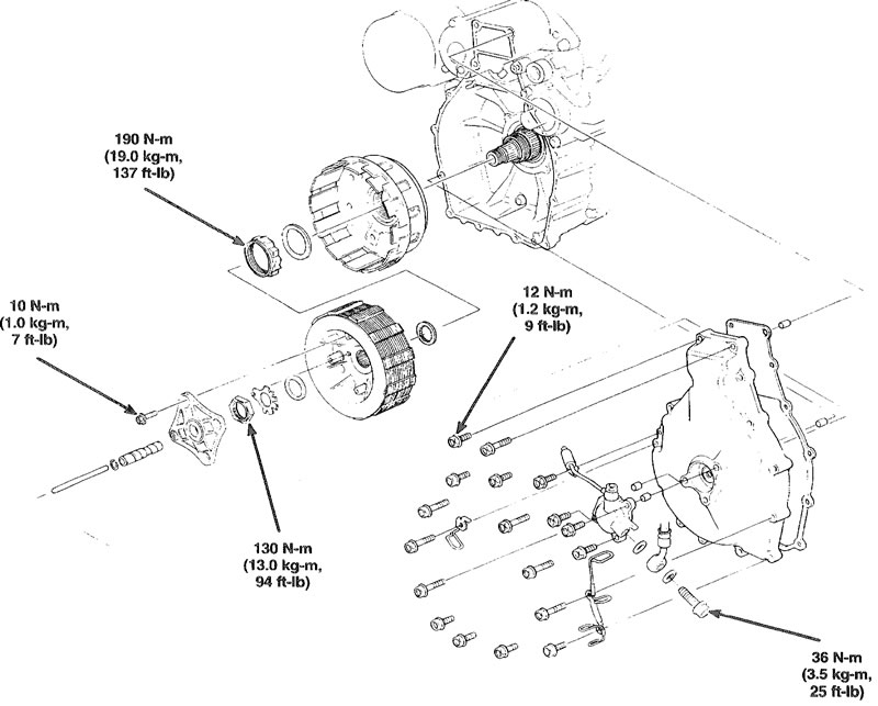 Service Information of Clutch (Honda GL1500, 4 generation, 1987-2000 ...